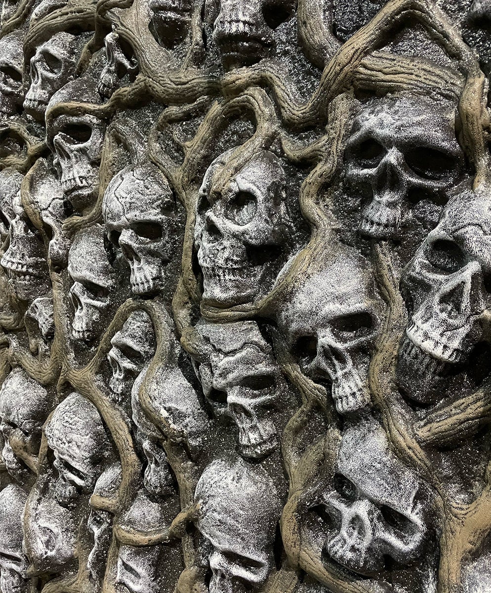 Skull & Vines | NetherCraft Panels - Vacuform Scenic Wall Panels