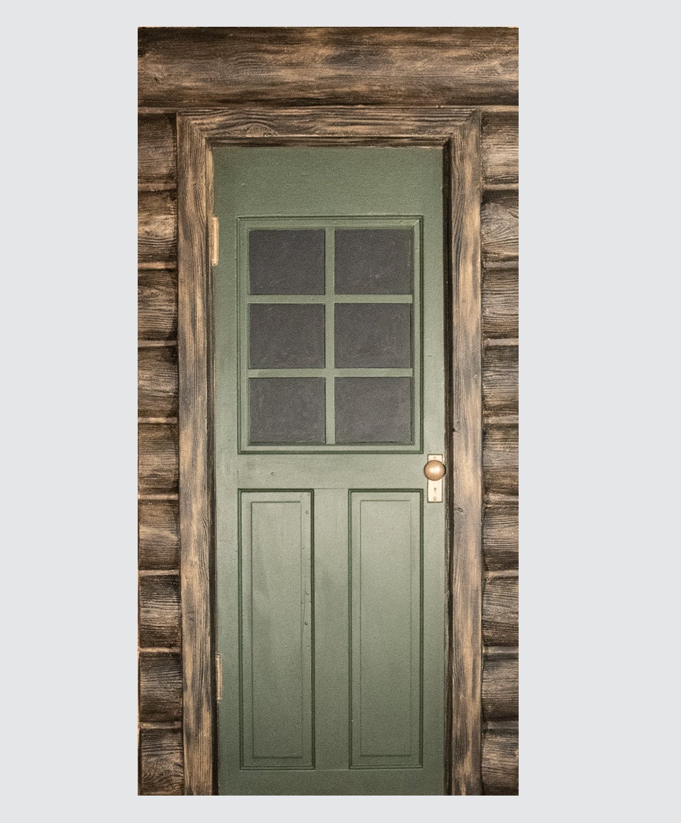 Log Door | NetherCraft Panels - Vacuform Scenic Wall Panels