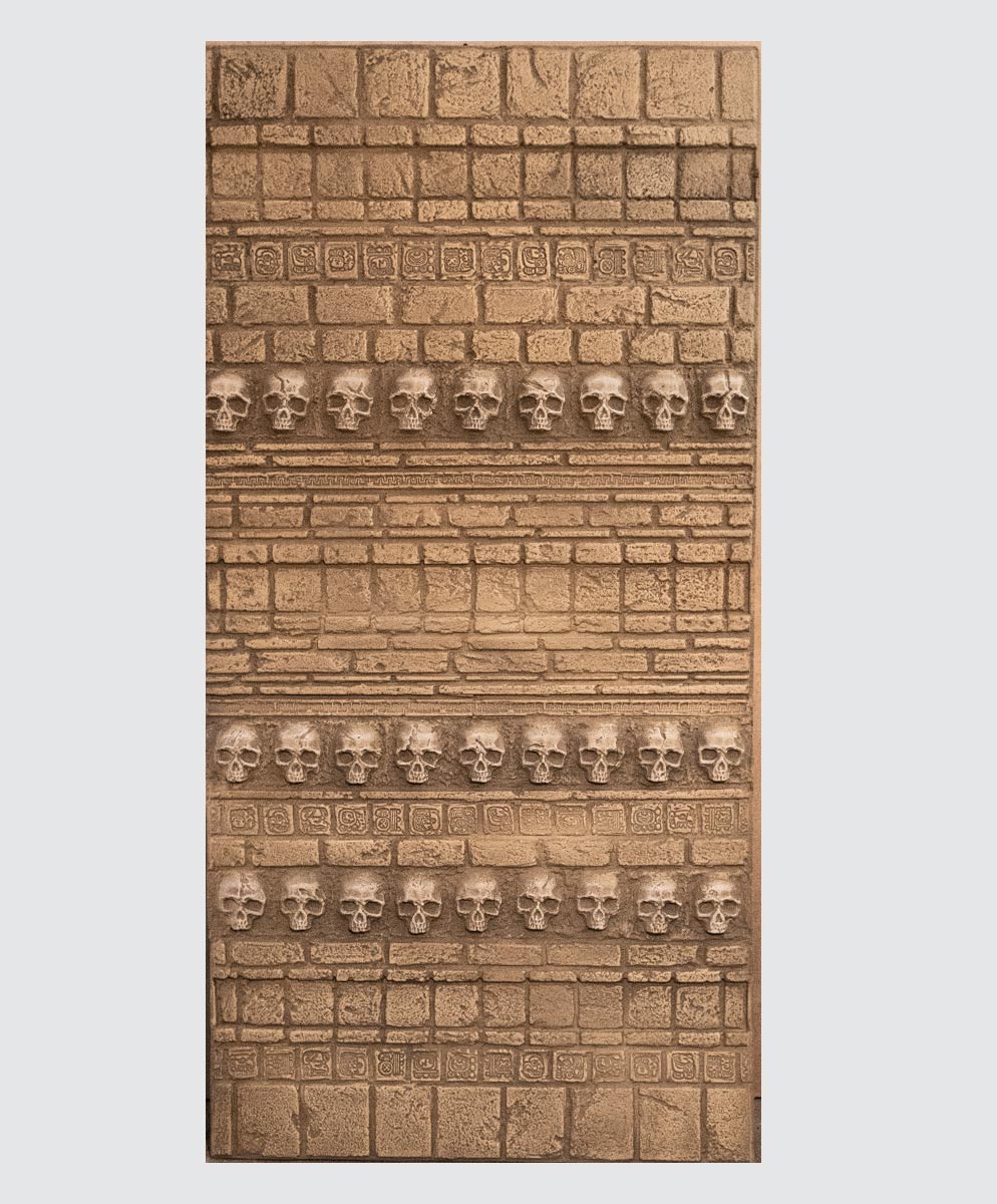 Aztec Skull & Blocks | NetherCraft Panels - Vacuform Scenic Wall Panels