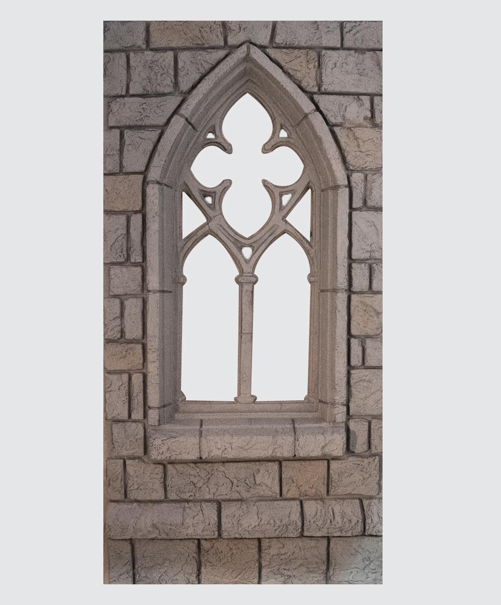 Wide Gothic Window | NCV Creative - Vacuform Scenic Wall Panels